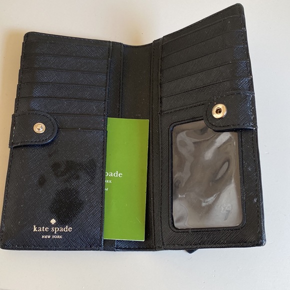 kate spade | Bags | Kate Spade Floral Wallet Black And Pink | Poshmark